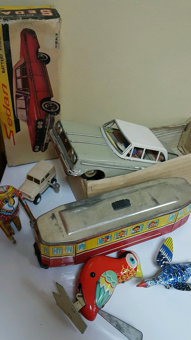 VINTAGE CRANE CARGO ''BEER FACTORY'' TIN TOY 1960'S WESTERN GERMANY GDR ...