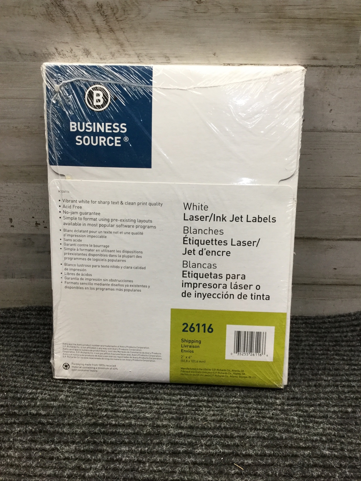 New sealed Business Source 26116 White Laser Labels - 2" x 4" 1,000 ...