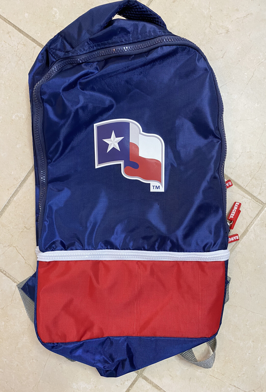 Texas Rangers Backpack Texas Fog Logo Blue 2 Compartments Unused Book ...