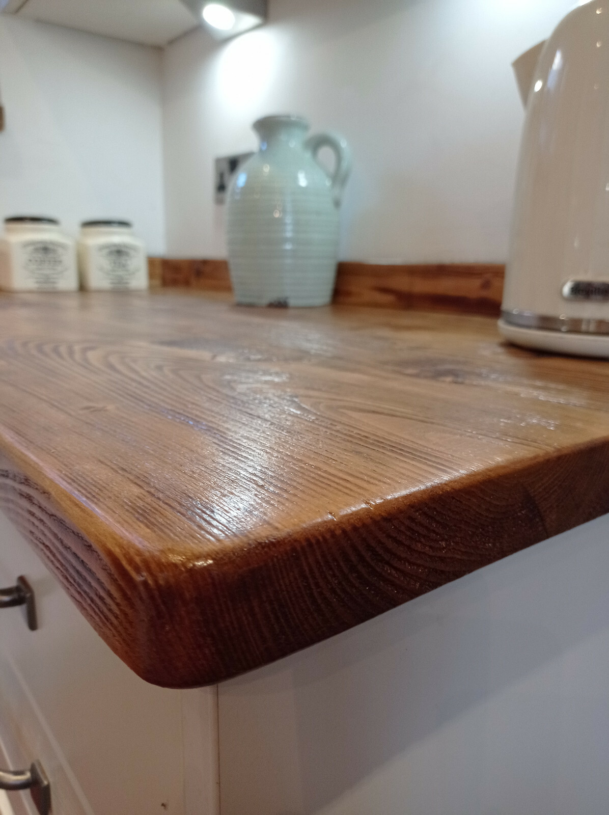 Bespoke rustic kitchen worktops soild pine wood 40mm thk | eBay UK