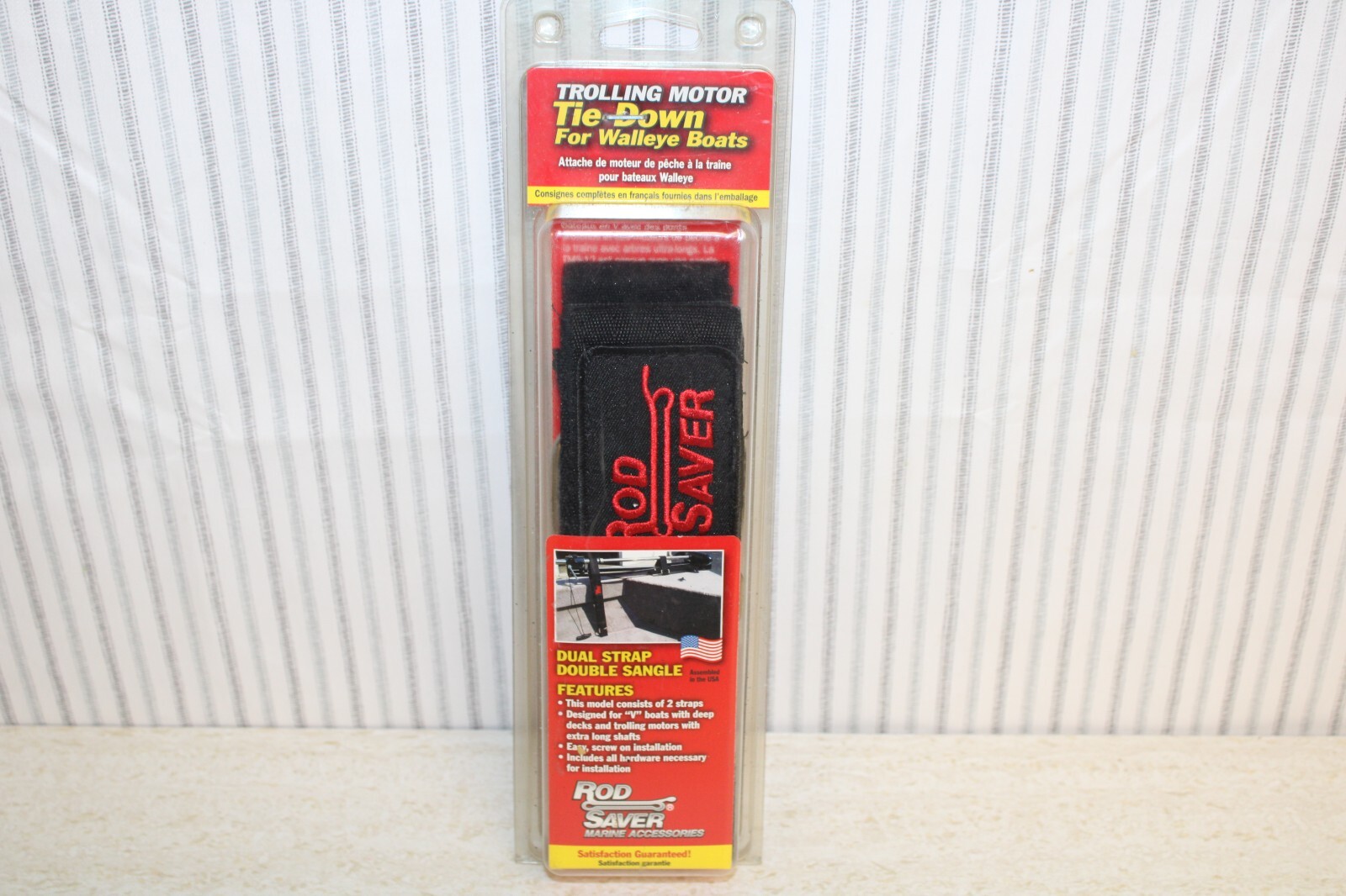 (EM)Rod Saver® Walleye Boats Trolling Motor Tie Down : Dual Strap ...