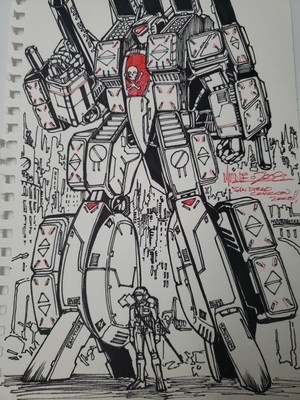 Alex Milne Original Artwork 2008 SIGNED Transformers Comic Book Artist ...