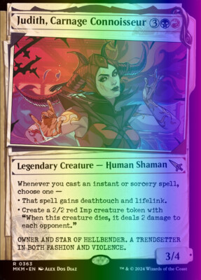 MTG Judith, Carnage Connoisseur (363/462) Murders at Karlov Manor LP ...