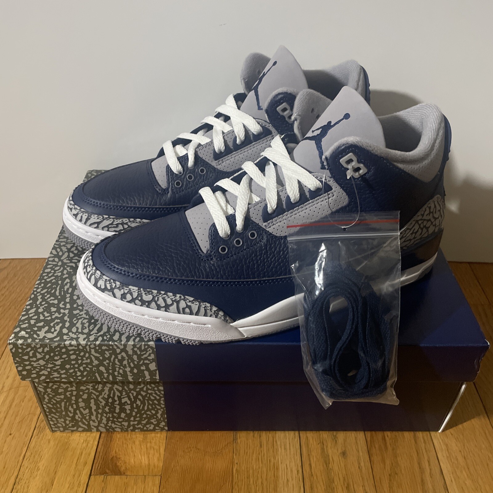 Size 9.5M/11W - Jordan 3 Retro Georgetown (2021) CT8532-401 DS Fast ...