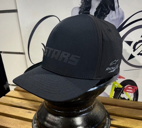 ALPINESTAR MENS CAP "CODEX TECH" IN BLACK FLEX FIT MX SKATE CURVED BRIM ...