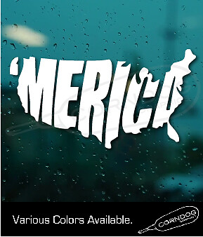 MERICA VINYL STICKER DECAL UNITED STATES OF AMERICA PATRIOT | eBay