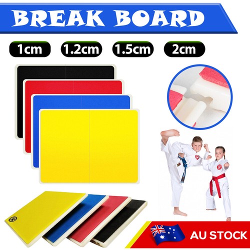 Break Board Karate Taekwondo Rebreakable Boards Yellow Blue Red Black 4 ...