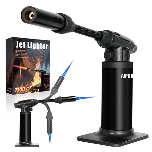 Butane Torch Lighter with Long 360° Flexible Neck, Refillable Cooking ...