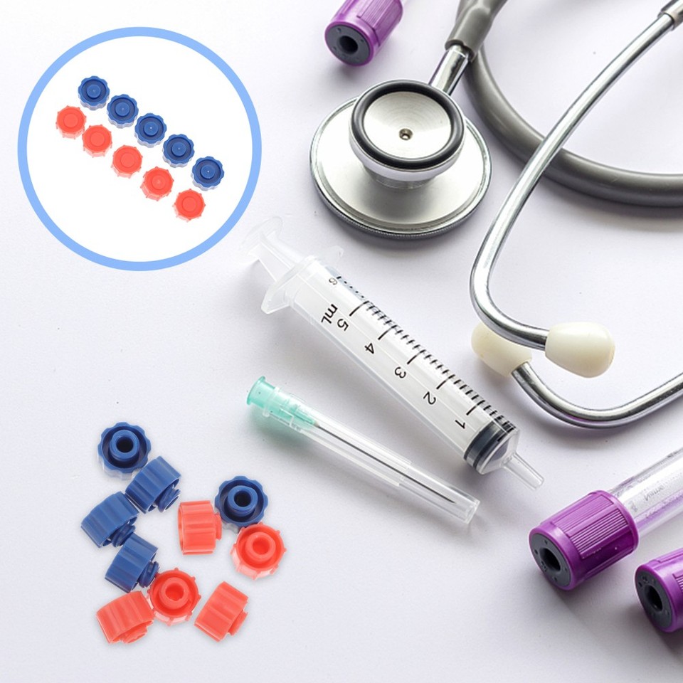 100 Pcs Plastic Caps Luer Lock Dispensing Plug Needle Tapered Tip ...