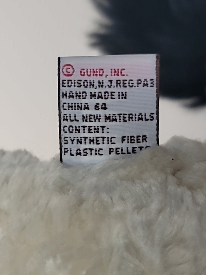 Gund Milkshake Cow Plush Cream Black Collar Pink Ears Stuffed Animal ...