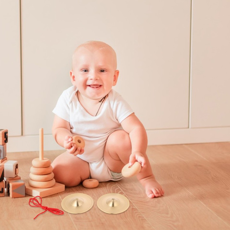 Kids Small Cymbals Percussion Instrument Finger Castanets Musical ...