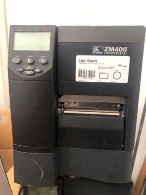 Used Zebra ZM400 Direct Thermal Label Printer ZM400-2001-0100T LAN USB ...