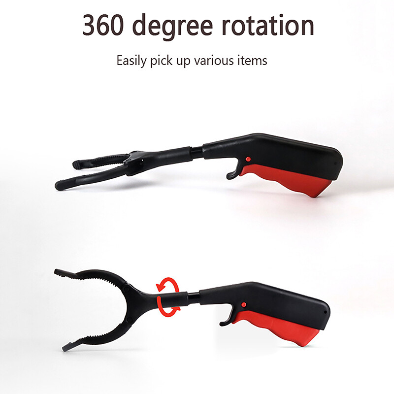 Rubbish Picker Grabber Non-Slip Long Arm Extender Rodent Exterminator ...