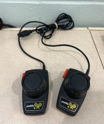 Vintage Paddle Controllers Tennis Atari 2600 Wired Dual Connection | eBay