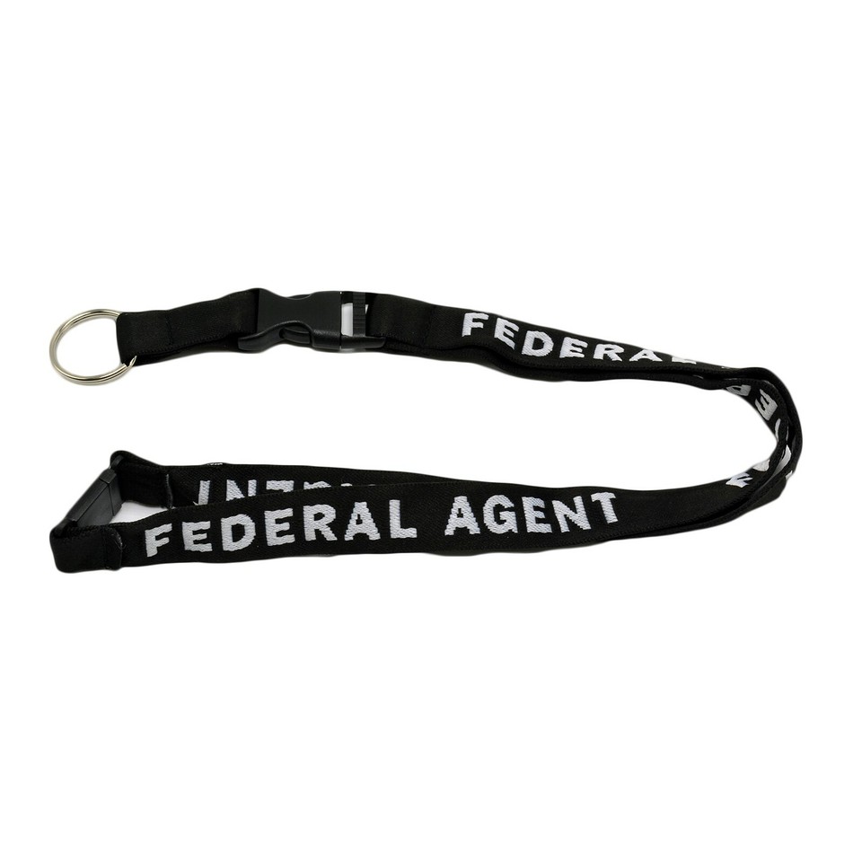 Federal Agent Lanyard ID Badge Card Holder Police FBI ATF DEA Key Ring ...