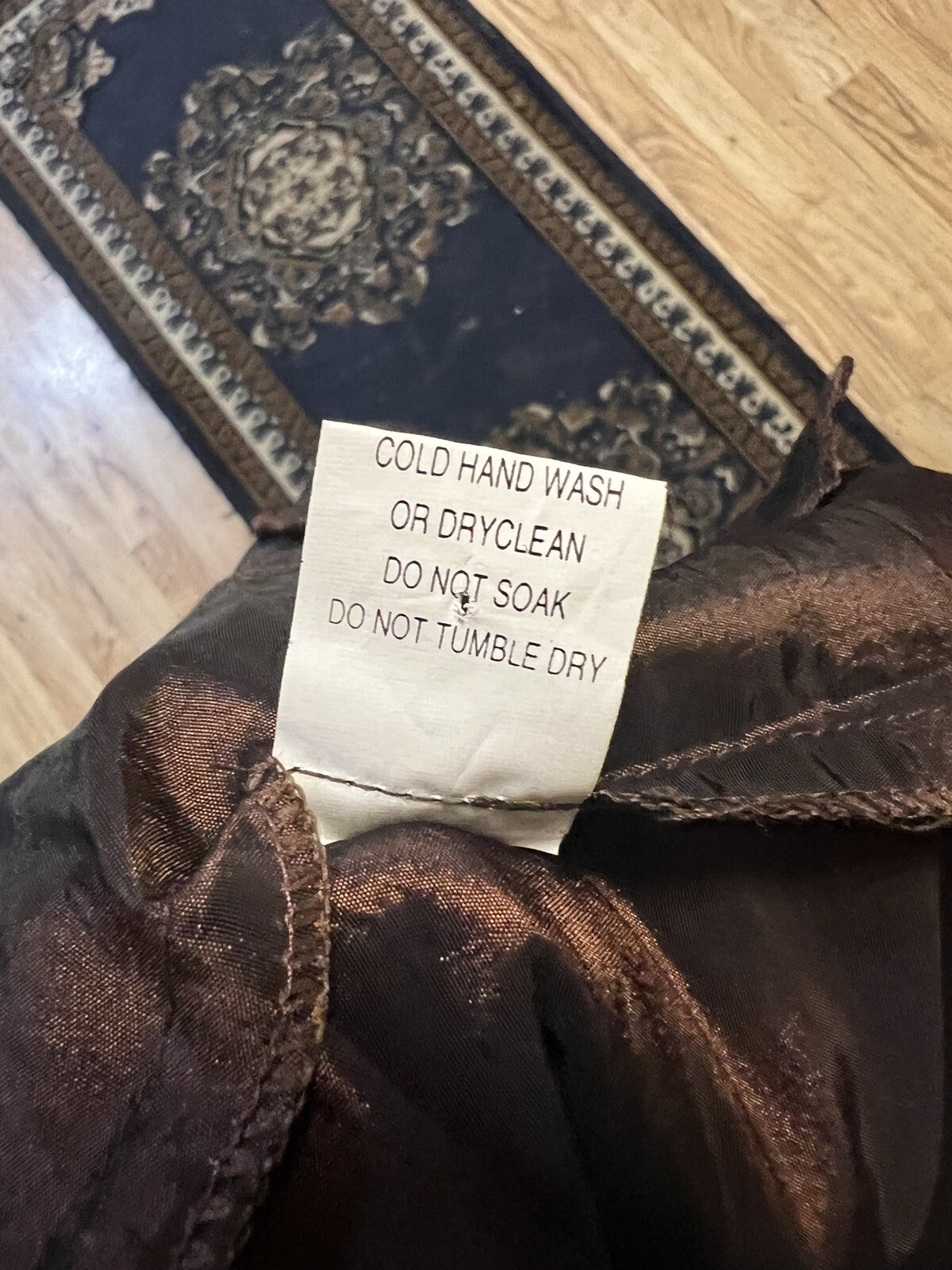 Vintage Van Klee Iridescent Mocha Brown Thai Silk Box… - Gem