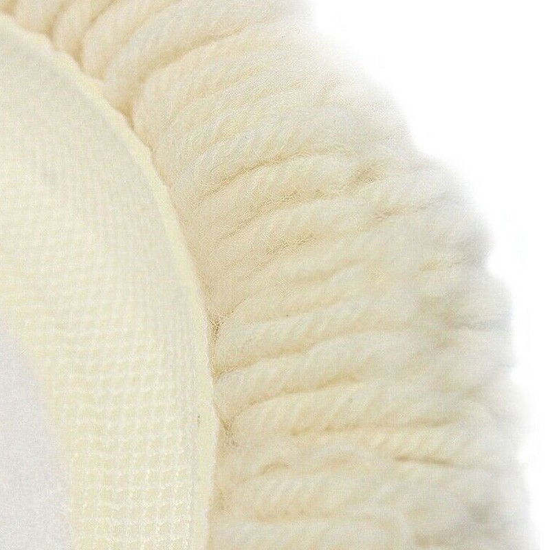 1pc 5 6inch Lambs Wool Buffing Polishing Pads Bonnets Sanding On Car ...