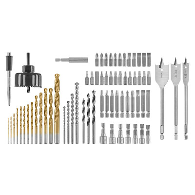 HART 70-Piece DRILL & DRIVE BIT SET +CASE Magnetic Bit Holder Hole Slaw ...