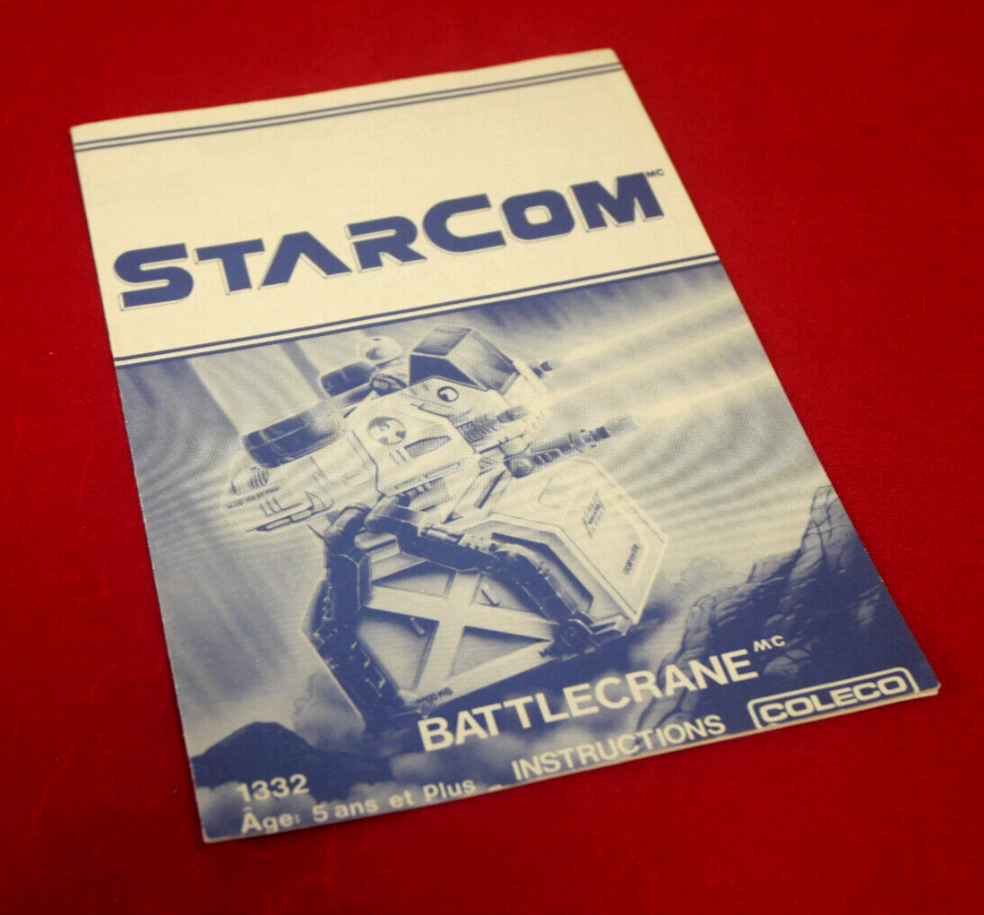 Starcom Vehicle INSTRUCTION GUIDE MANUAL ONLY Battlecrane Original Document | eBay