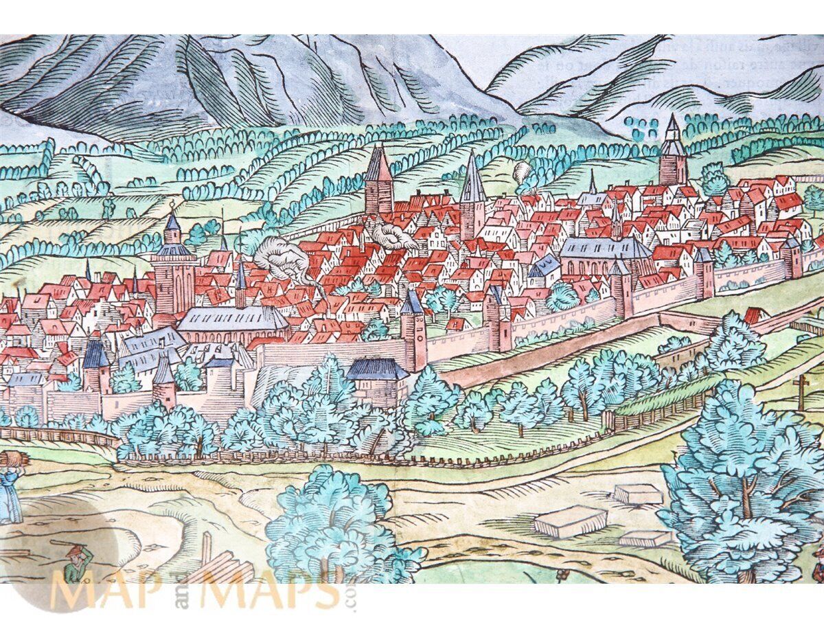 Germany Lindau, La Cite. Imperiale de Landauu… Belleforest 1575 | eBay