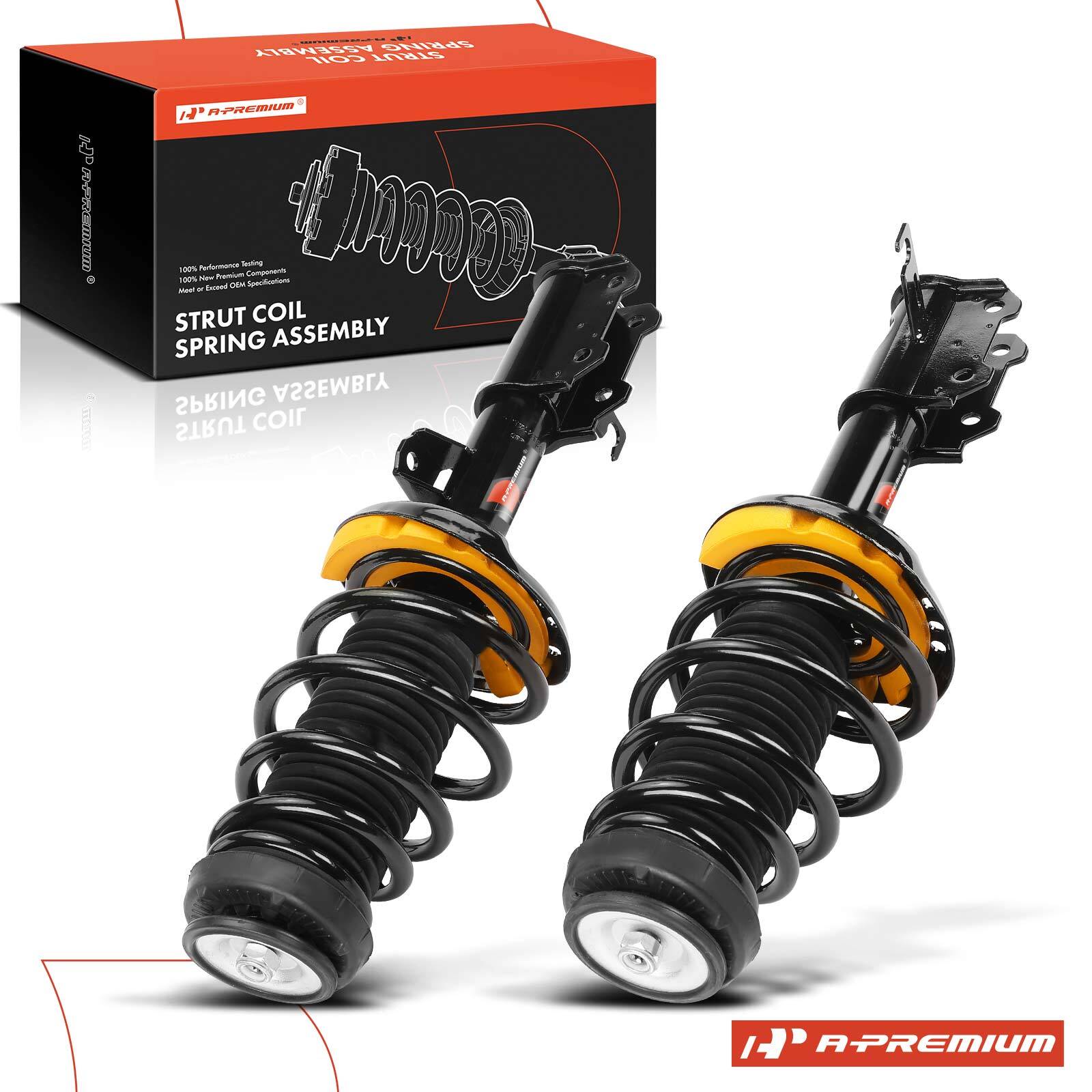 2x Front Complete Strut & Coil Spring Assembly for Chevrolet Volt 2011 ...