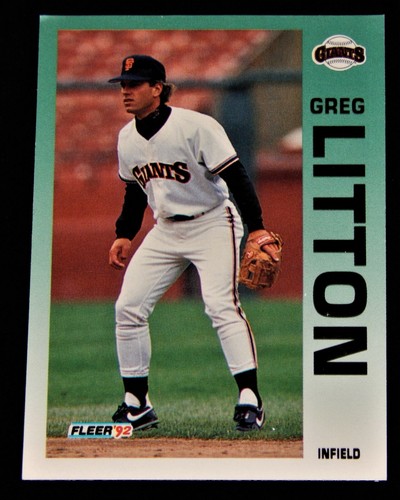 Vintage Baseball Card, 1992, MLB, FLEER, SAN FRANCISCO GIANTS, Greg ...