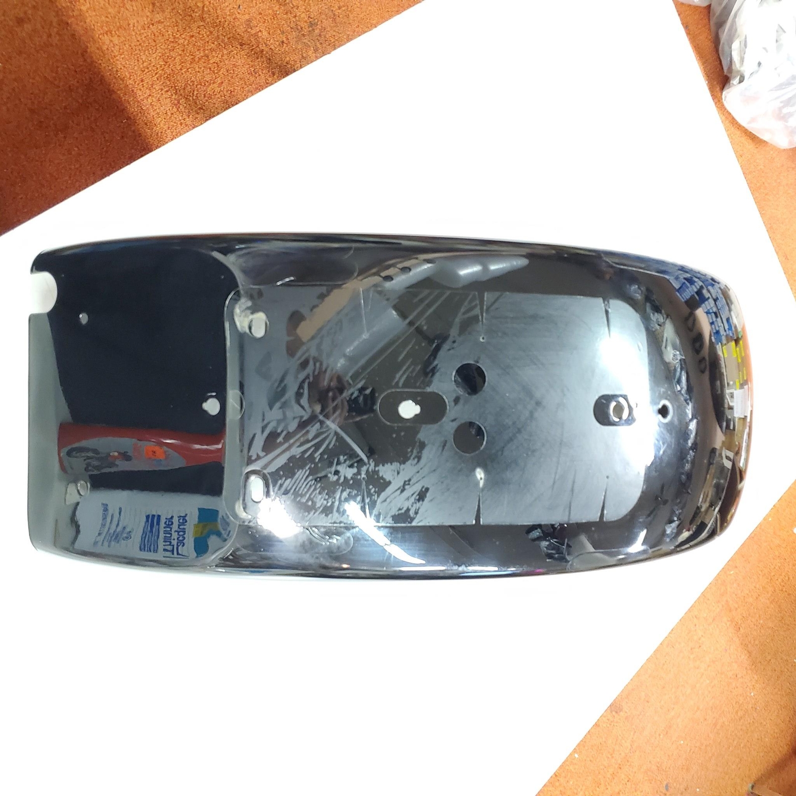 Harley 2018^ Vivid Black Rear Fender Softail Fatboy FLFB M8 114 FLFBS ...