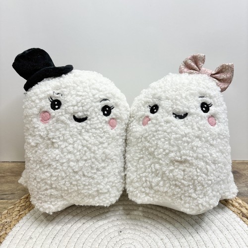 Ghost Party Halloween Ghost Couple Weighted Plush Home Decor 9.5” Tall | eBay