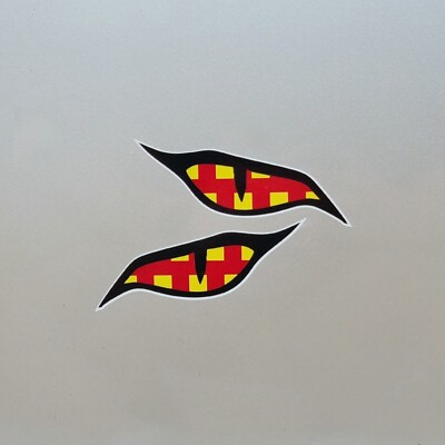 2x Northumberland Flag Evil Angry Eyes Vinyl Sticker Decal For Car ...