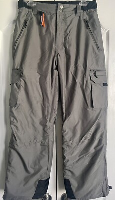 B360 Men's Snowboard Ski Snow Gray Insulated Pants Lined Size Adult ...
