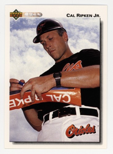 1992 Upper Deck #165 Cal Ripken Jr. baseball card. Baltimore Orioles ...