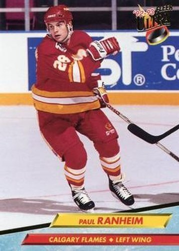 #27 Paul Ranheim - Calgary Flames - 1992-93 Ultra Hockey | eBay