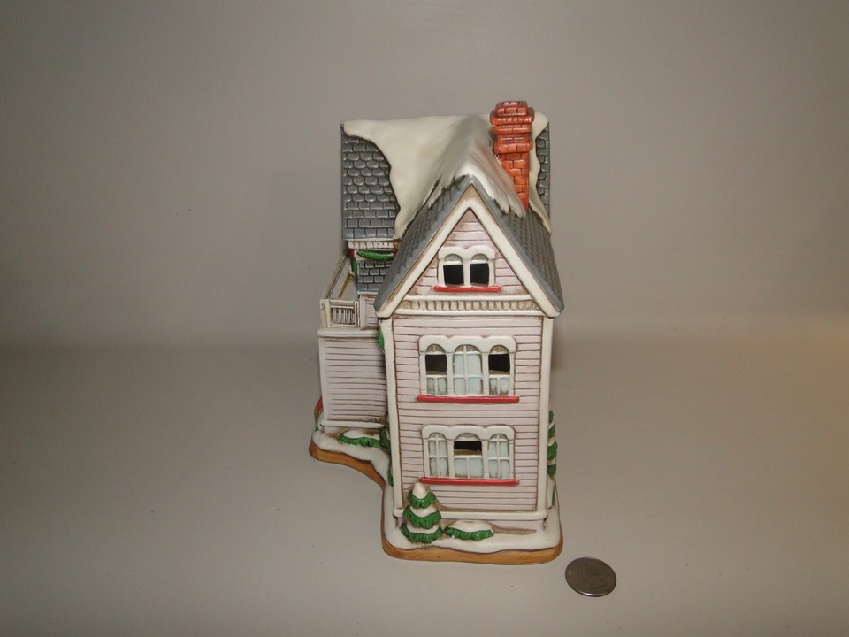 Lefton Colonial Christmas Village 1993 Rosamond House #00988 | eBay