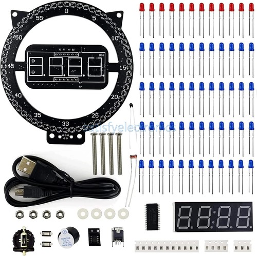 LED Fun Alarm Clock DIY Electronic Soldering Kit | eBay