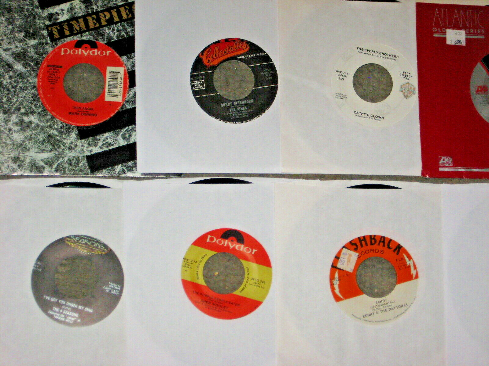 20 R&B SOUL ROCK N ROLL TEEN DOO WOP 45 LOT Skyliners Dells Angels ...