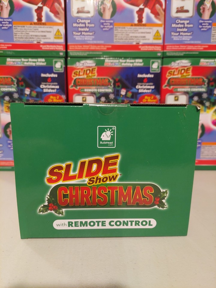 NEW STAR SHOWER SLIDE SHOW WITH REMOTE LED CHRISTMAS LASER PROJECTOR ...