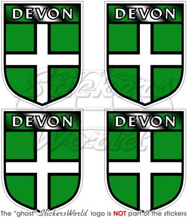 DEVON County Shield England UK Exeter British 50mm(2") Bumper Stickers ...