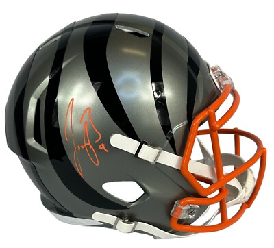 Joe Burrow autographed signed helmet NFL Cincinnati Bengals Fanatics | eBay