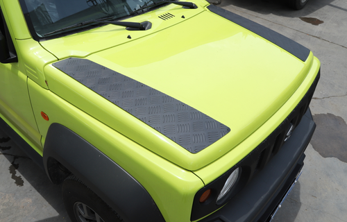 For 19-2022 Suzuki Jimny black alloy Front Hood Bonnet Molding Cover ...