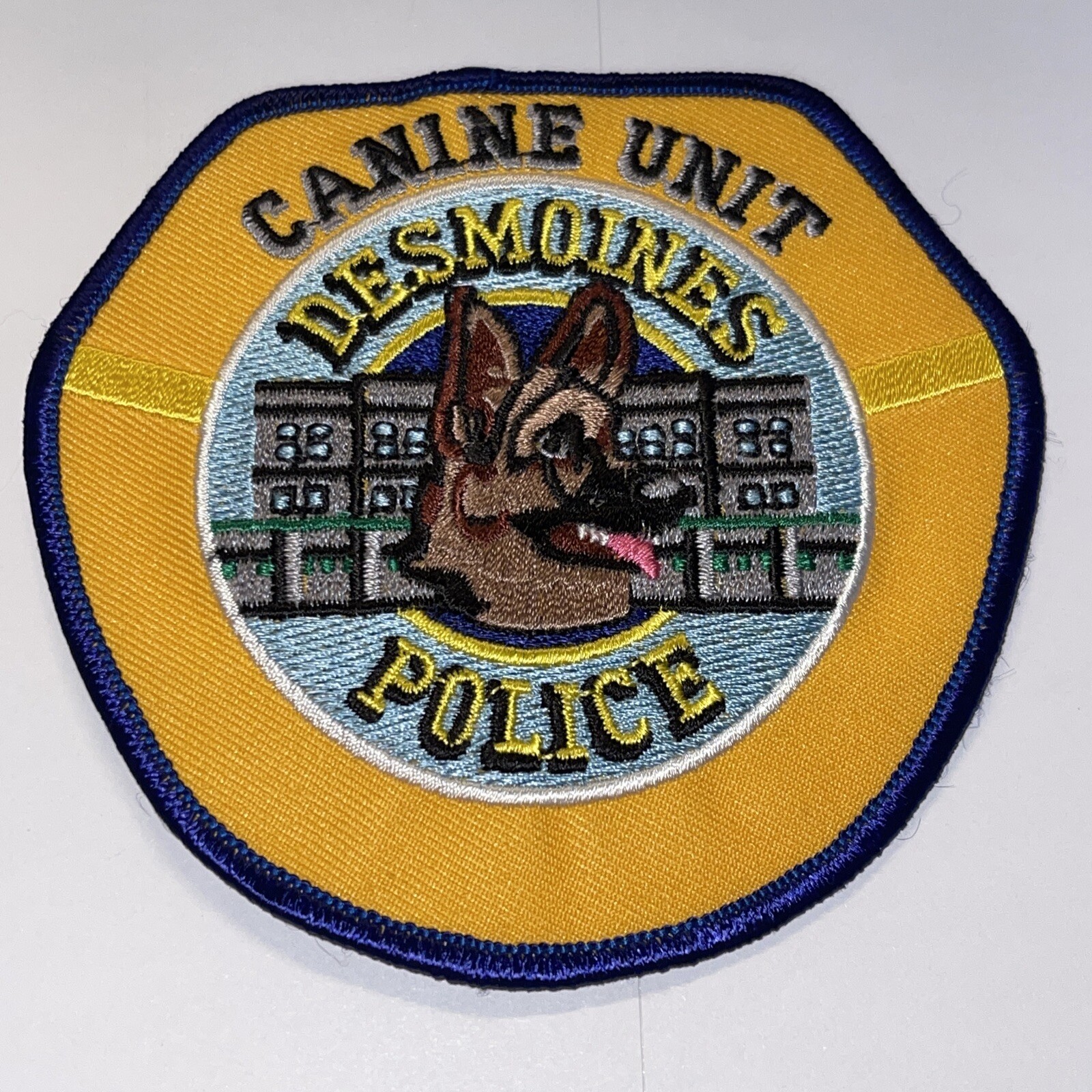 Iowa Des Moines Police K-9 Unit Patch Obsolete SHOULDER K9 | eBay