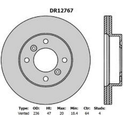 New PROTEX Brake Disc Ultra Rotor - Front For Proton S16 2009-2014 ...