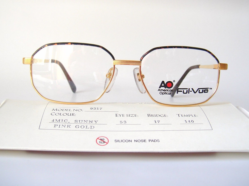 American Optical 53-17 140 Spring 20KGP AO 9317 Gold plaited Frames ...