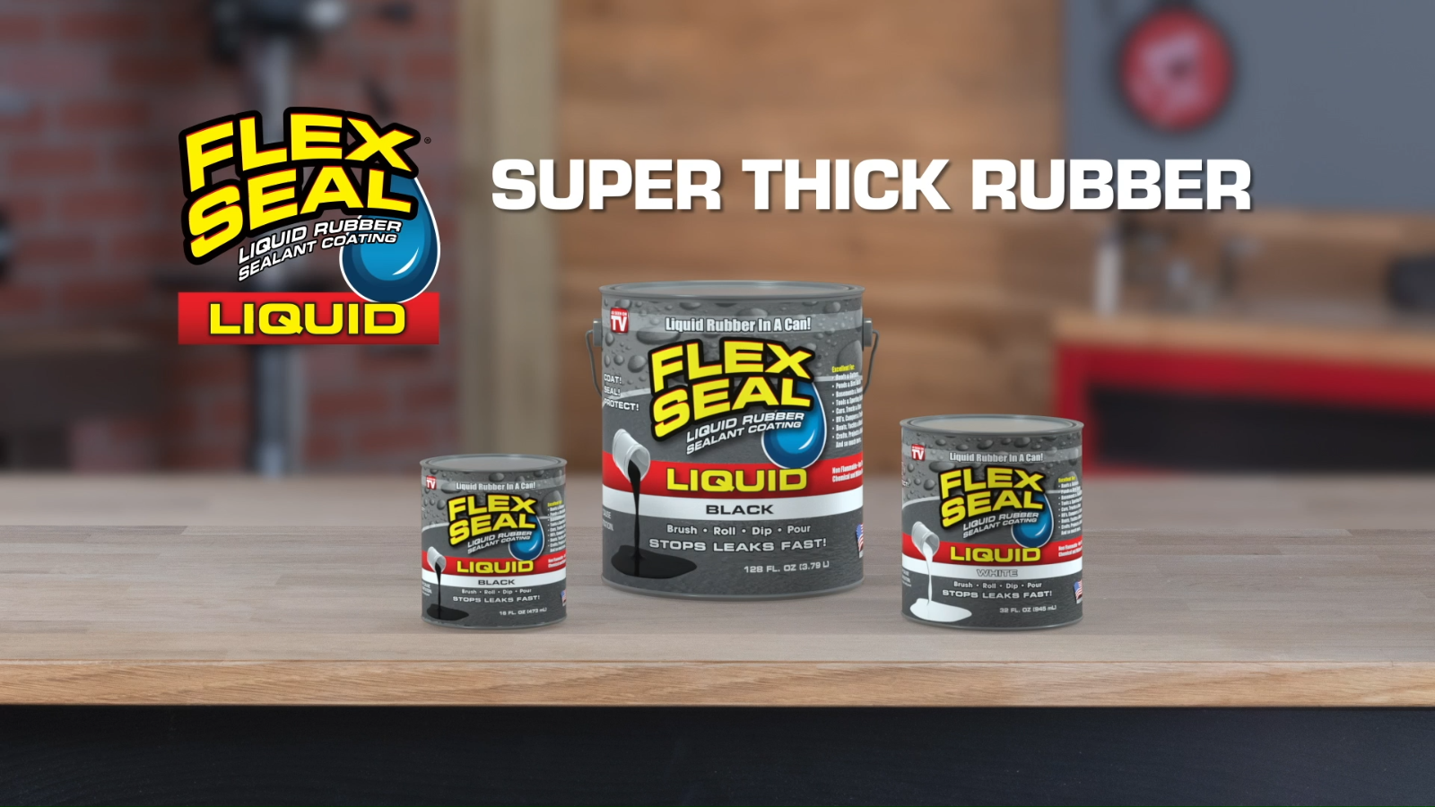 Flex Seal Liquid MAX, 2.5 Gallon, White, Liquid Rubber Coating Sealant ...