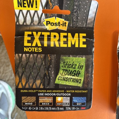 Post-it Extreme Notes, 3” x 3” Water Resistant, 135 Sheets B | eBay
