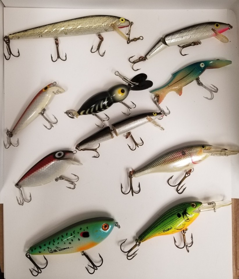 Bass Fishing Lures Lot Of 10 Retro Vintage | eBay