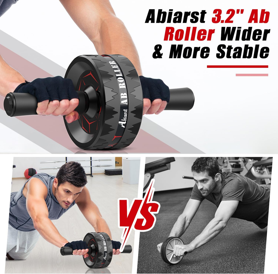 Ab Roller Wheel, Abs Workout Equipment for Abdominal & Core Strength ...