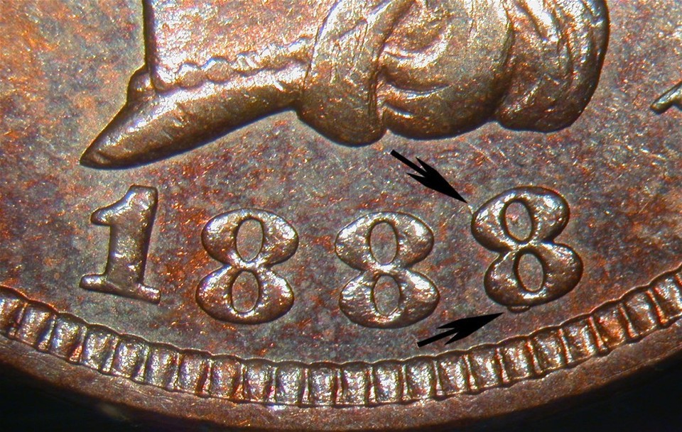 1888/7 1C Snow-1 Indian Cent PCGS UNC Details | eBay