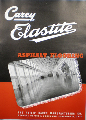 Philip Carey Mfg Catalog ASBESTOS Elastite Asphalt Tile Flooring in ...