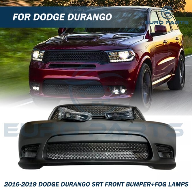 For 2016-2019 Dodge Durango SRT Style Front Bumper Cover Kit with LED ...