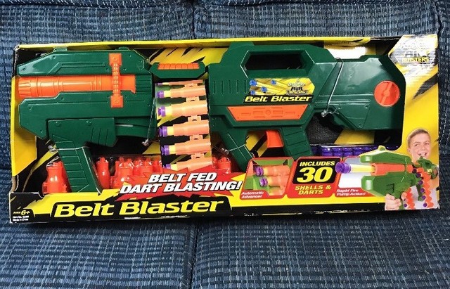 Buzz Bee Toys Belt Blaster Dart Gun Fully Loaded 30 Shells Darts NOS ...